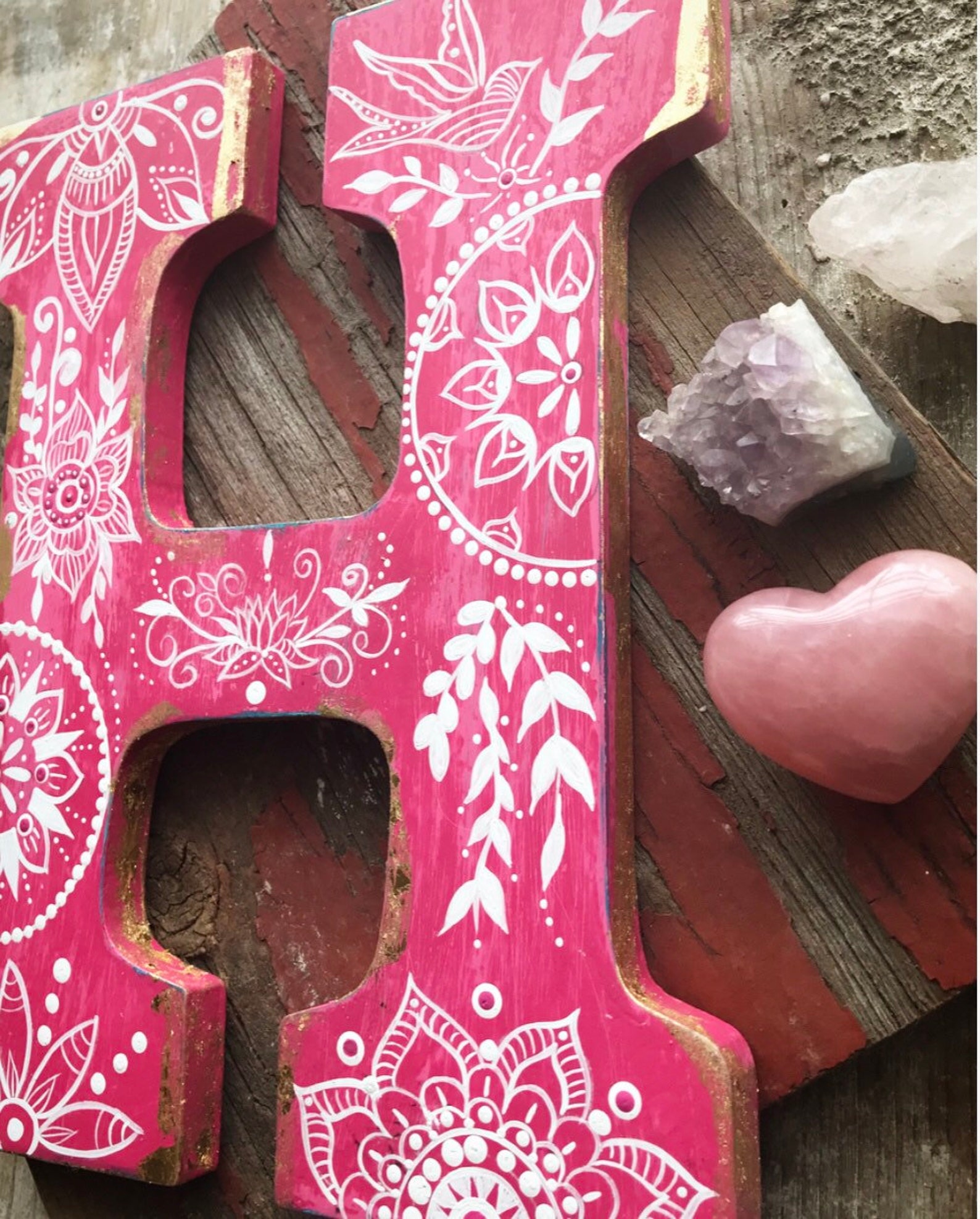 Boho Colorful Letters - Etsy