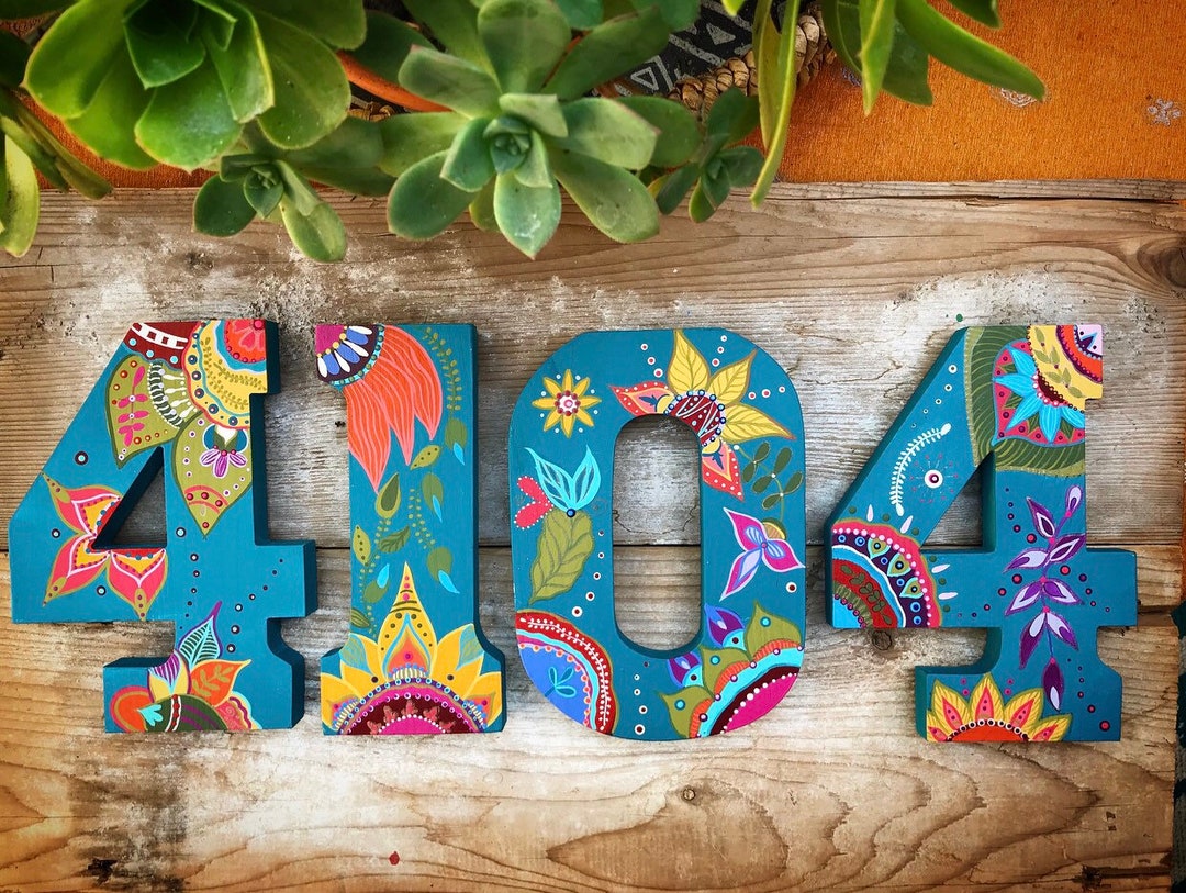 Boho House Numbers * Made to Order - Etsy