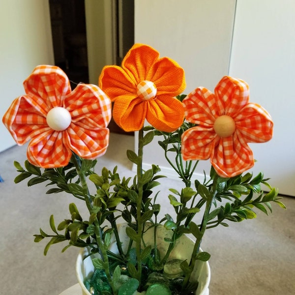 Fabric Flower Bouquet - Etsy