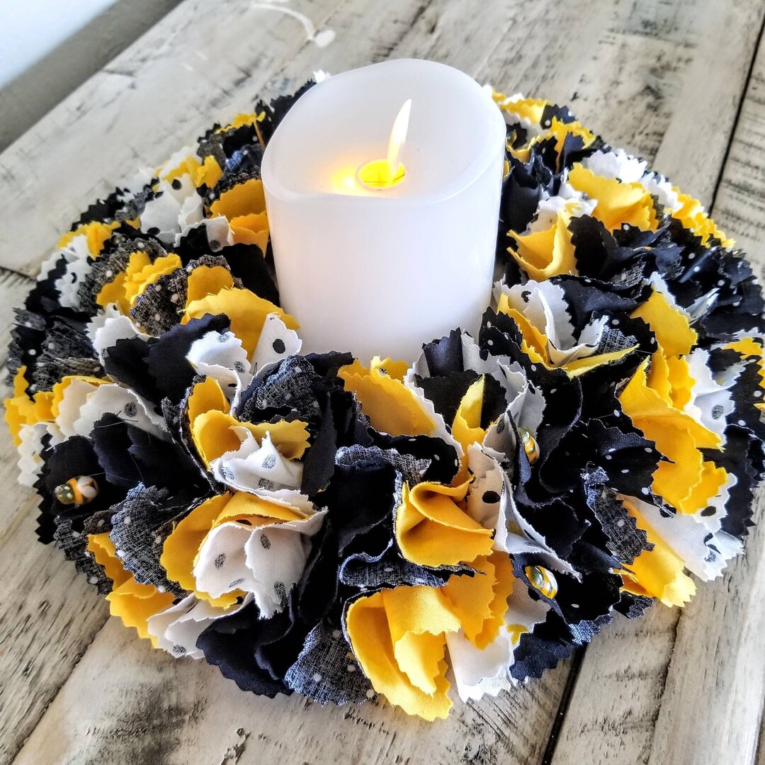 Bee Candle Holder, Bumble Bee Decoration, Candle Centerpiece, Honey Bee ...