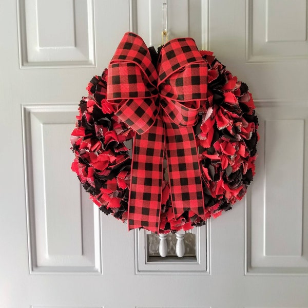 Buffalo Plaid Wreath - Etsy
