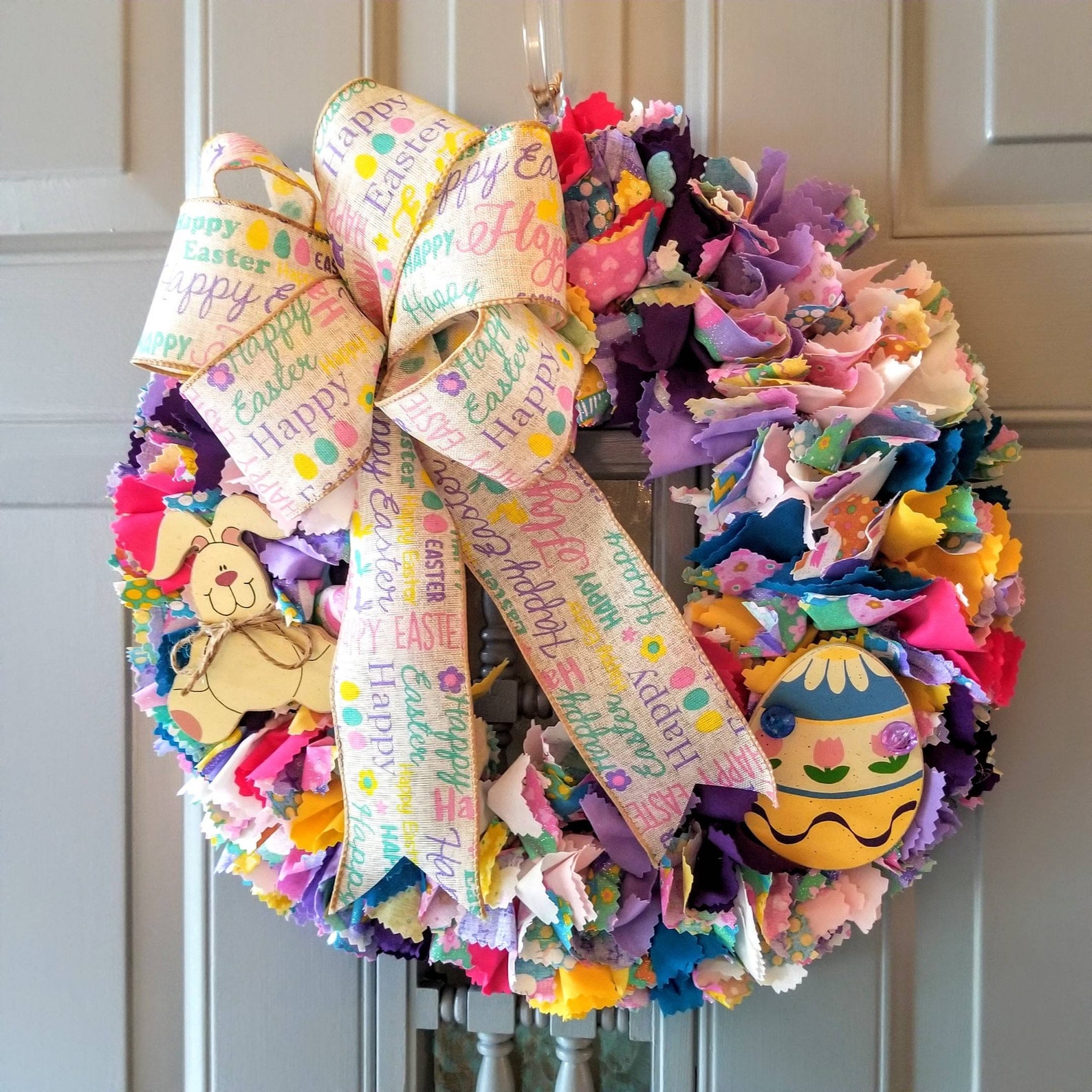 Spring Easter Wreath Farmhouse Spring Wreath Spring Front | Etsy