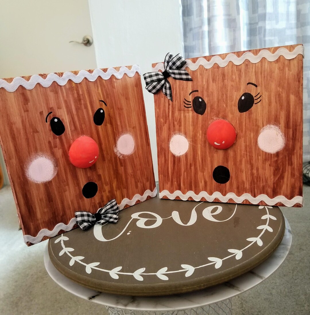 Gingerbread Signs, Gingerbread Man, Gingerbread Girl, Wooden ...