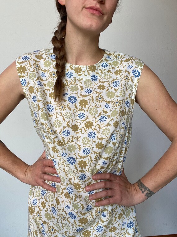 1960s handmade floral sheath dress | size 8-10 - Gem