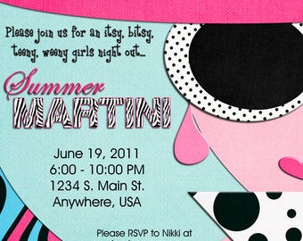 Girls Day Out Birthday Party Invitation Bachelorette | Etsy