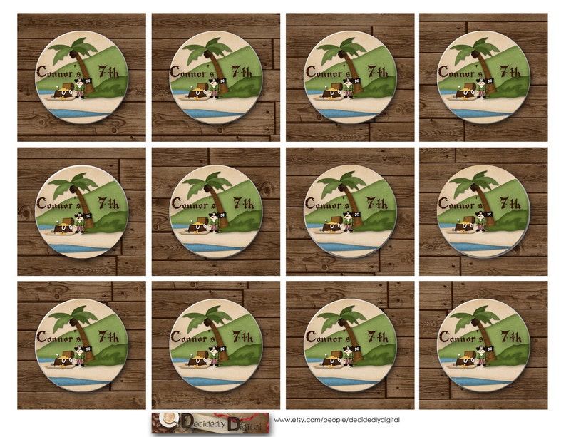 Ahoy Me Matey's Party Pack Banner Bookmarks Cupcake | Etsy