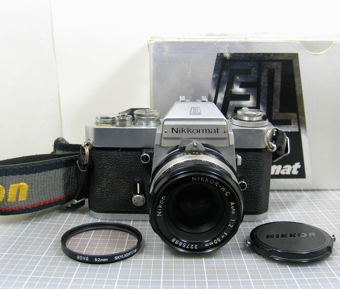 Classic Nikon Nikkormat EW 35mm SLR Film Camera With a Nikkor-h.c 50mm ...
