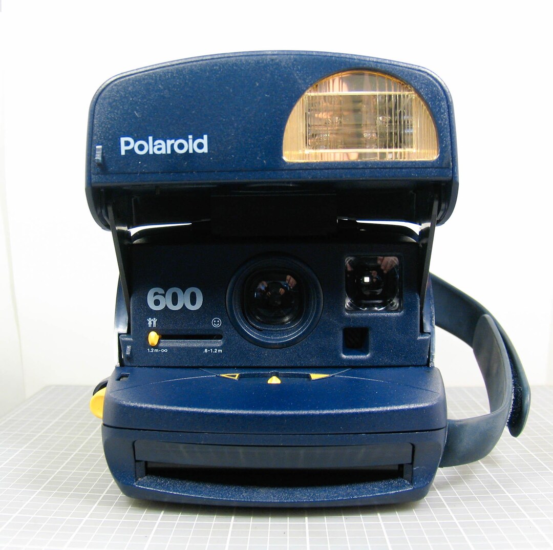 Polaroid 600 Express Navy Blue Version a 600 Series Land Instant Camera ...