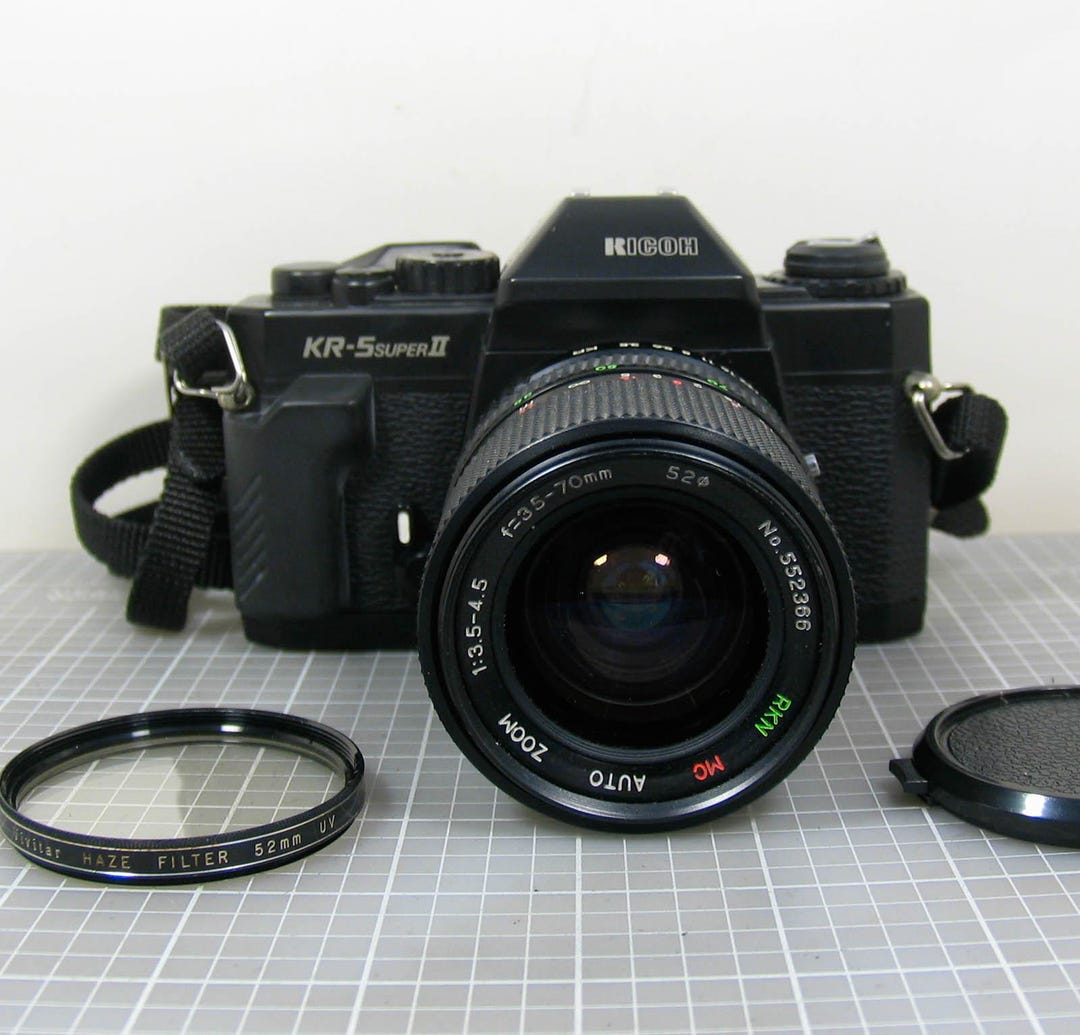 Basic Ricoh KR-5 Super II 35mm SLR Film Camera With a Rikenon 35-70mm F ...