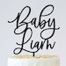 Personalized Baby Cake Topper / Custom Script Cake Topper for Gender ...