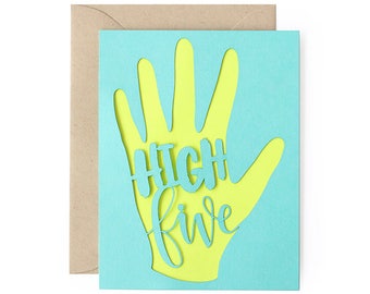 High Five Card | Etsy