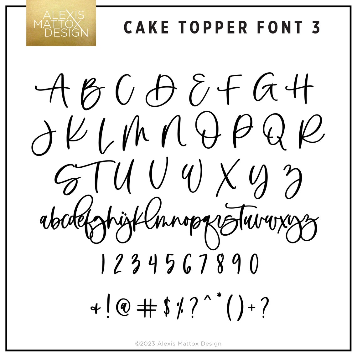 Personalized Wedding Cake Topper / Custom Script Cake Topper - Etsy