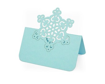 Snowflake Place Card - Etsy