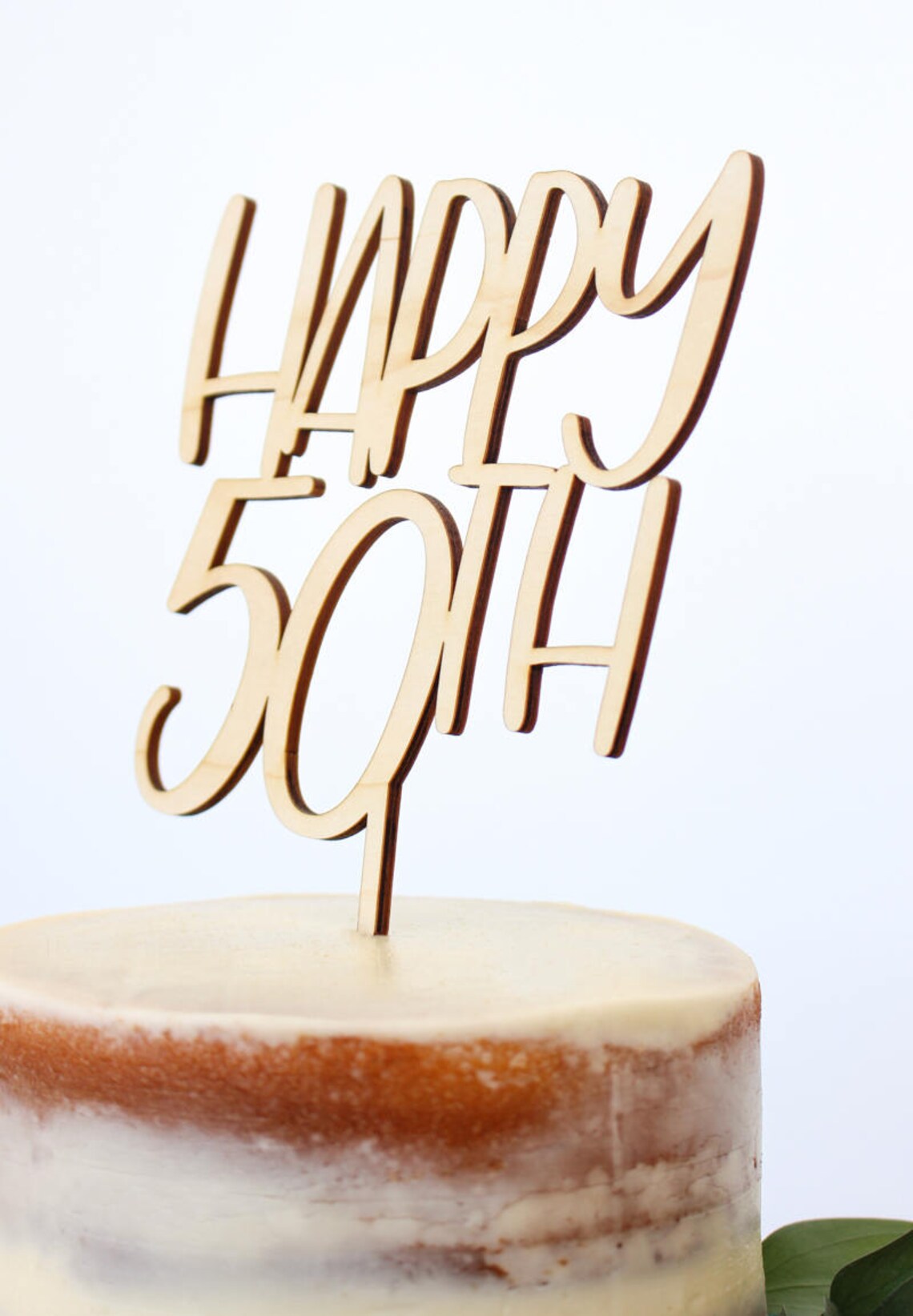 50th Birthday Cake Topper 50th Anniversary Cake Topper Happy | Etsy