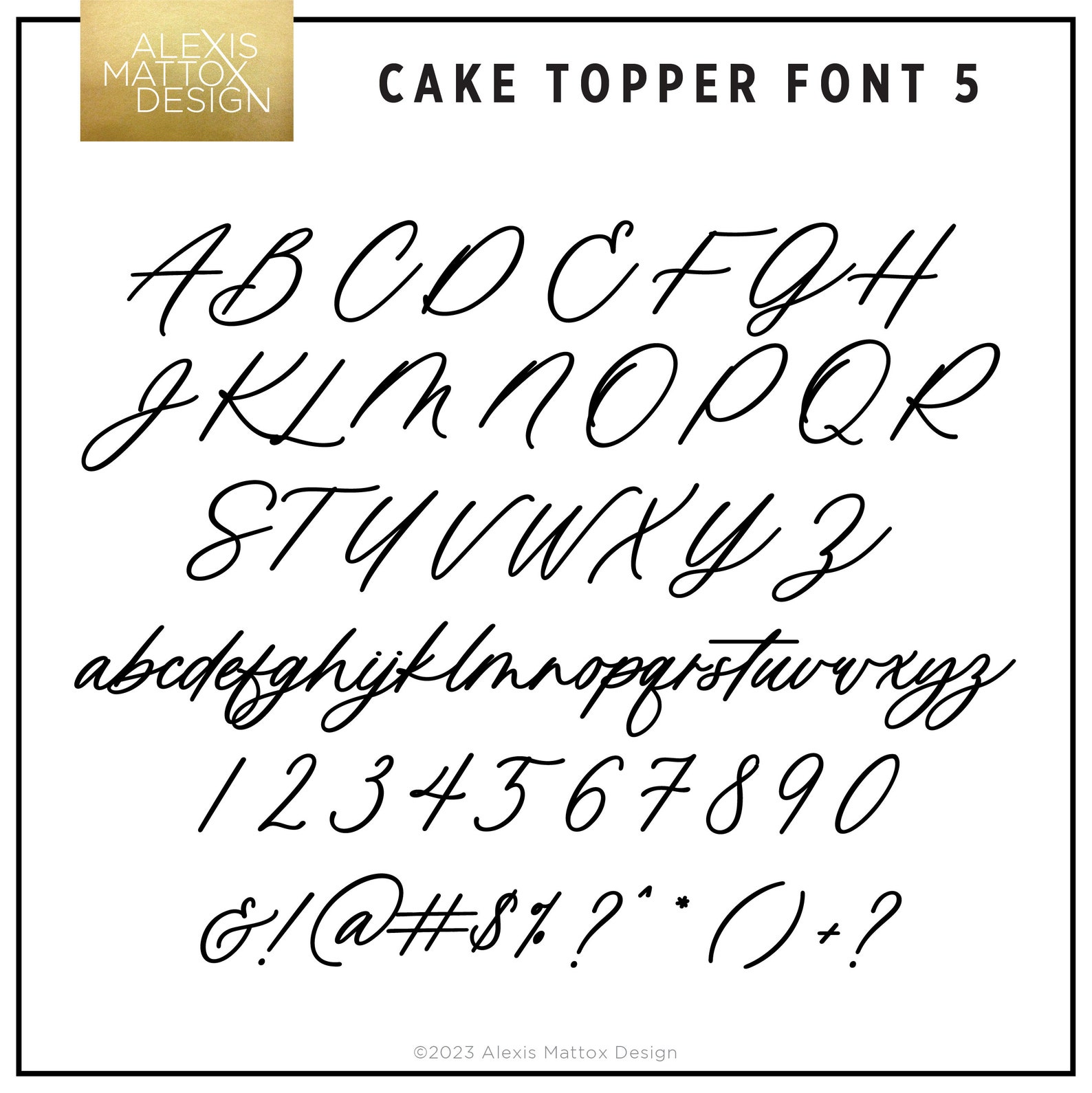 Personalized Wedding Cake Topper / Custom Script Cake Topper - Etsy