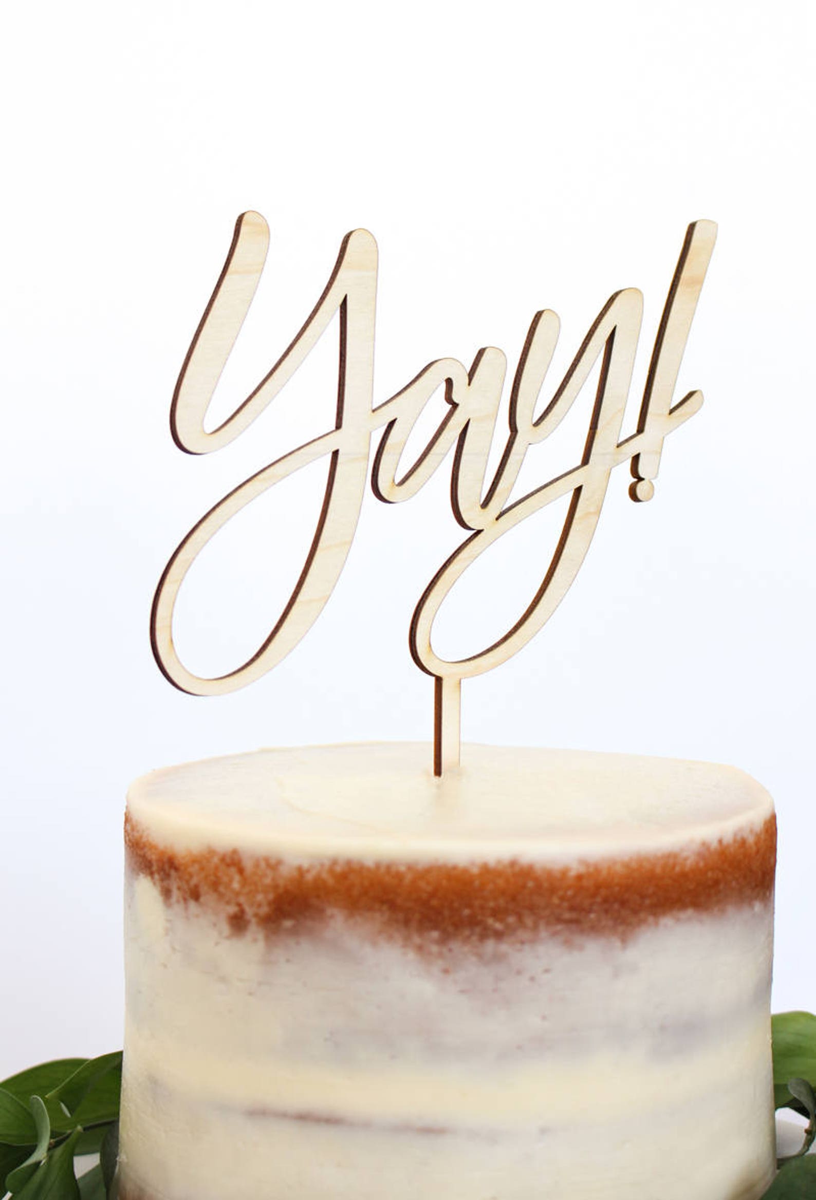 Calligraphy Yay Cake Topper Script Yay Cake Topper | Etsy