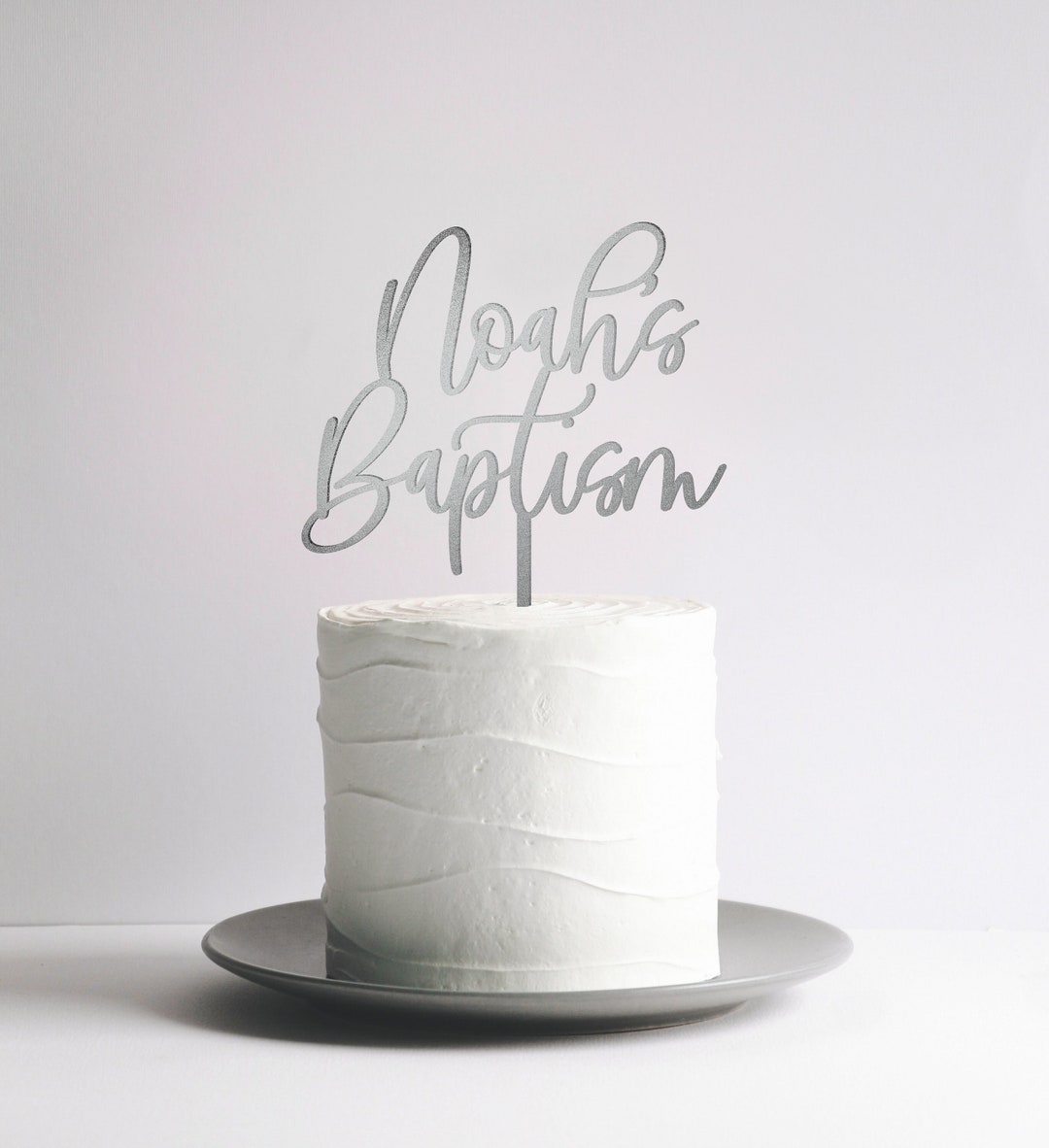 Personalized Baptism Cake Topper / Custom Script Cake Topper for ...