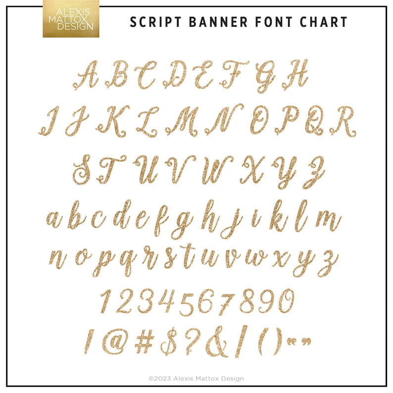 Custom Cursive Gold Glitter Banner / Personalized Script Glitter Sign ...