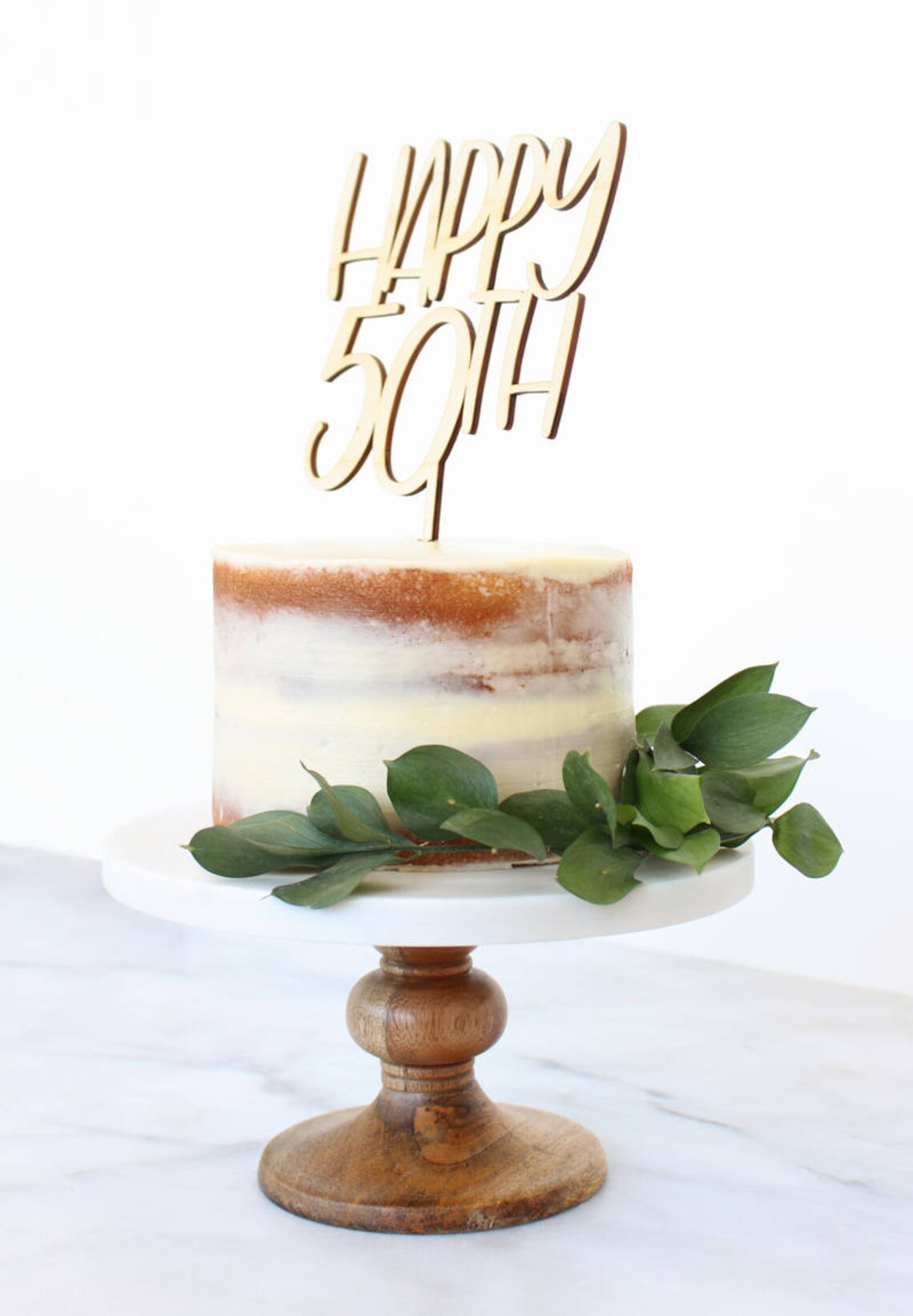 50th Birthday Cake Topper 50th Anniversary Cake Topper Happy | Etsy