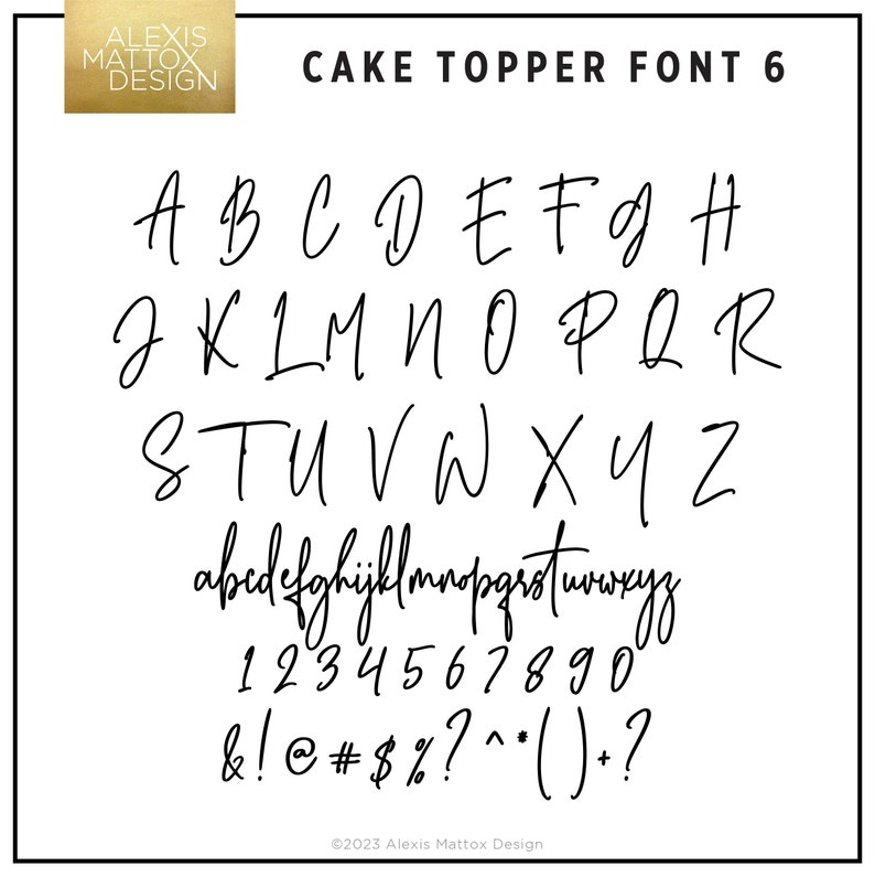 Personalized Wedding Cake Topper / Custom Script Cake Topper - Etsy