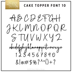 Personalized Wedding Cake Topper / Custom Script Cake Topper for ...