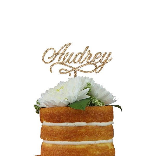 Custom Cake Topper One Word or Name | Etsy