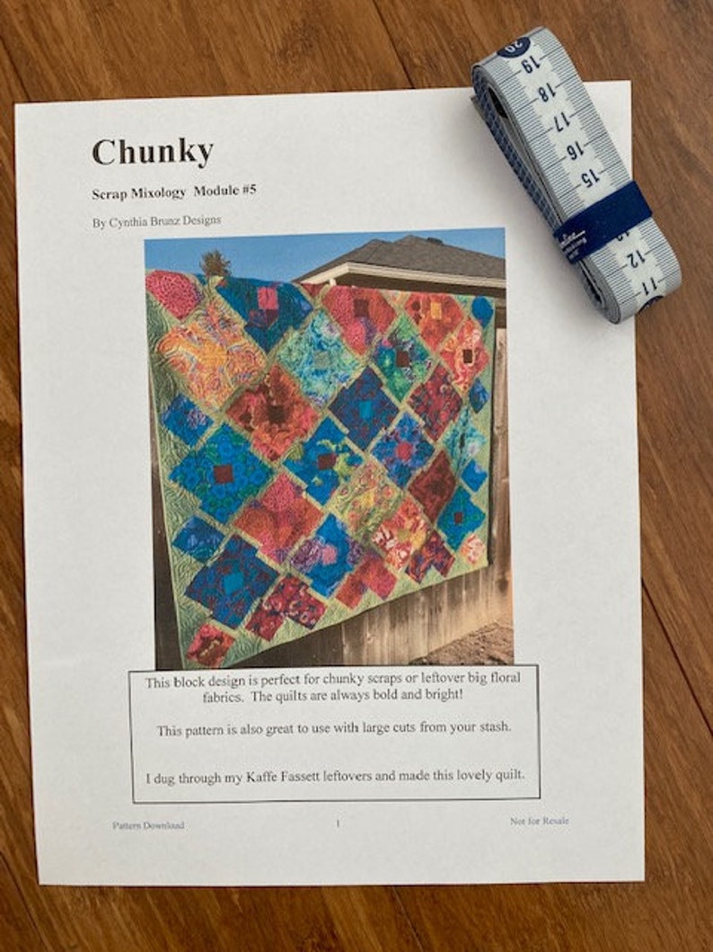 Chunky Pattern Pdf Download, Scrap Mixology Module #5 - Etsy
