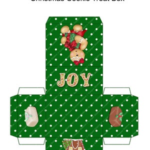 Christmas Gift Box Set of Two Boxes Christmas Treat Box - Etsy