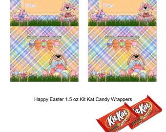 Easter Candy Bar Wrapper Set PRINTABLE Hershey Bar Wrapper - Etsy