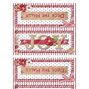 Digital Printable Christmas Bag Topper-treat Bag Toppers-christmas ...