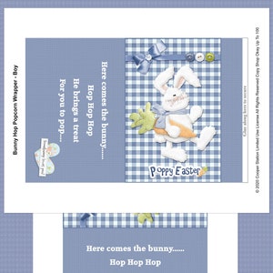 Digital Printable Easter Popcorn Wrapper - Instant Download - Party ...