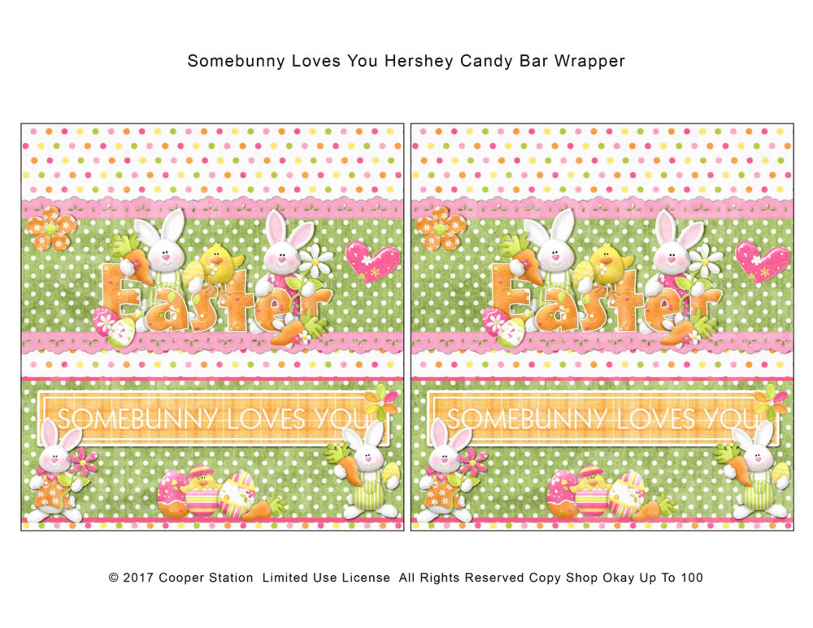 Printable Digital Easter Candy Bar Wrapper 002 1.55 Oz Size - Etsy