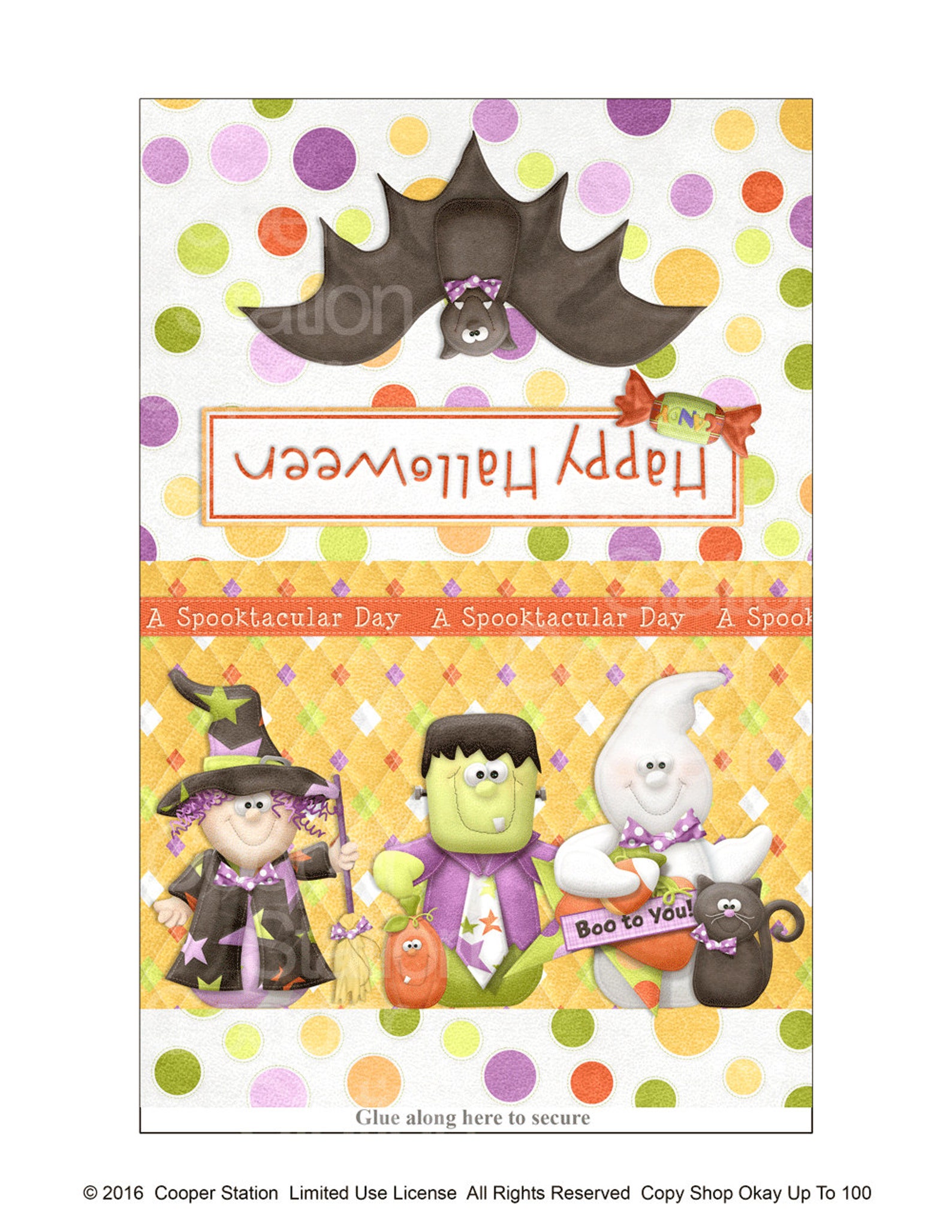 Digital Printable Halloween Popcorn Wrapper - Goblins - Ghost ...