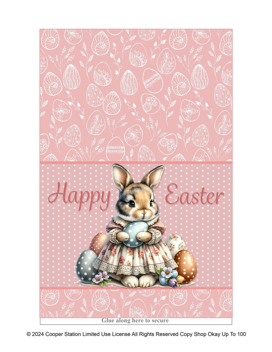 Happy Easter Bunny Popcorn Wrapper - Instant Download - Party Favor ...