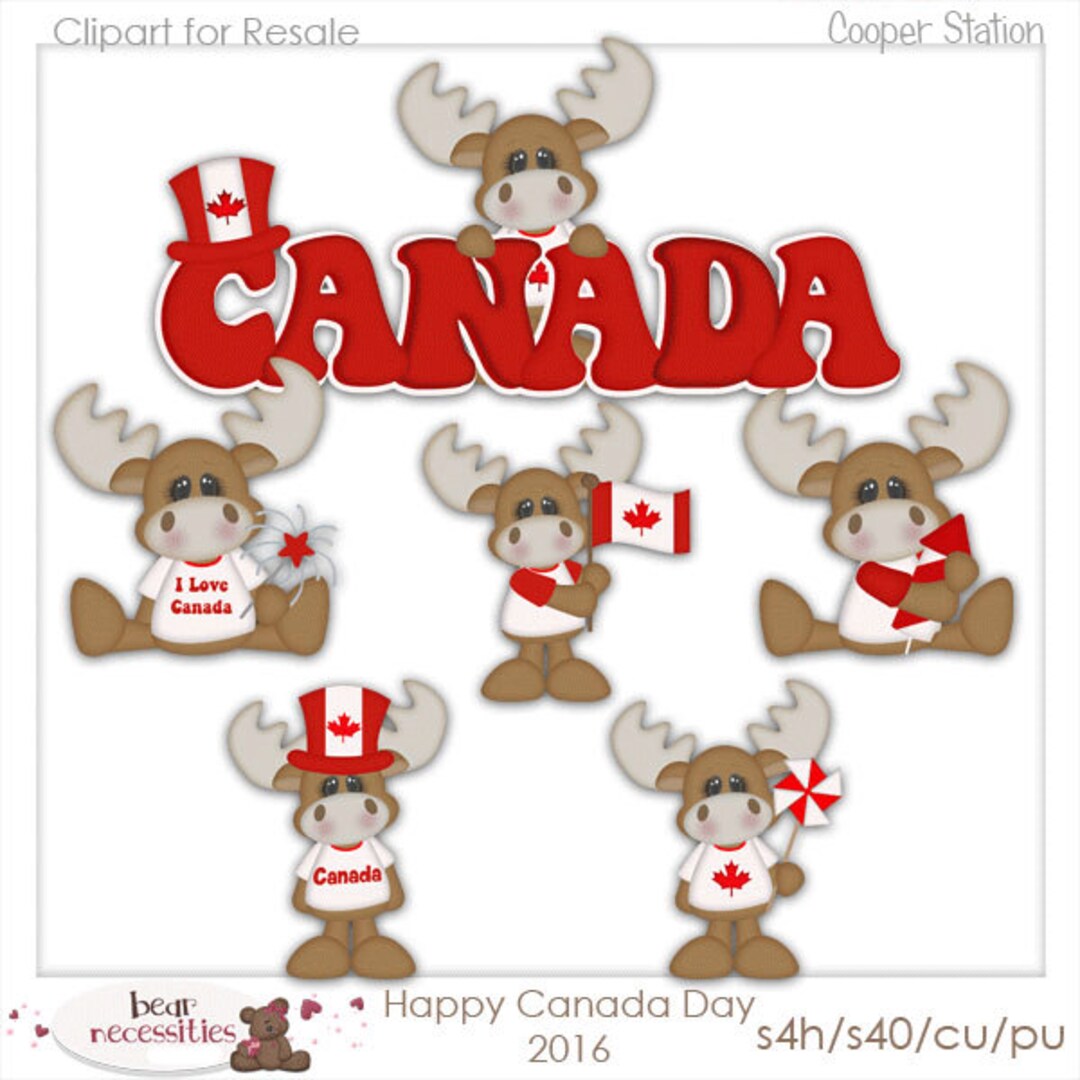Digital Clipart - Canada Day Clipart - Canada Flag Clipart - Kristi W ...