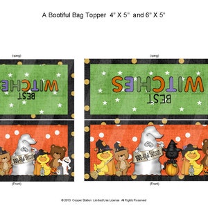 Halloween Digital Bag Topper - Etsy