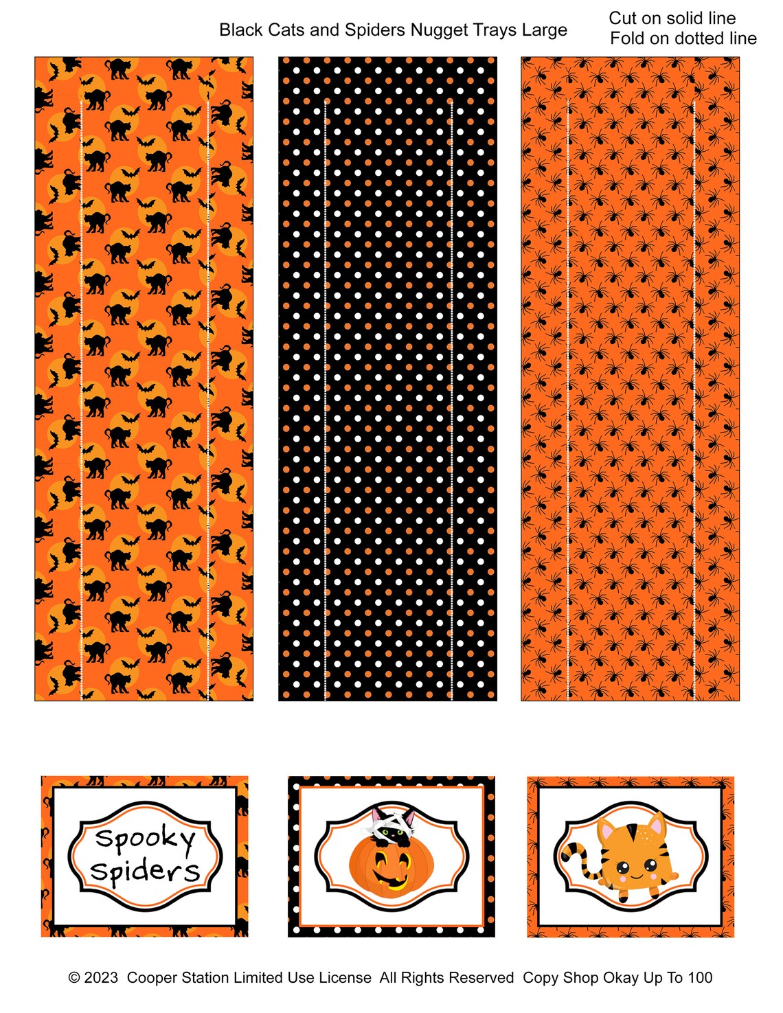 Black Cat Nugget Halloween Candy Wrapper Tray and Bag Topper Set ...