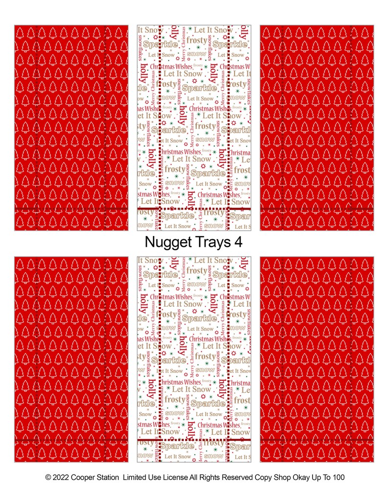 Digital Printable Chocolate Nugget Holiday Candy Wrapper Set ...