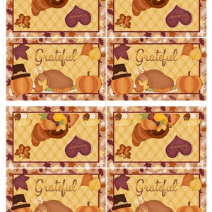 Digital Printable Thanksgiving Bag Topper - Hershey Nugget Wrapper and ...