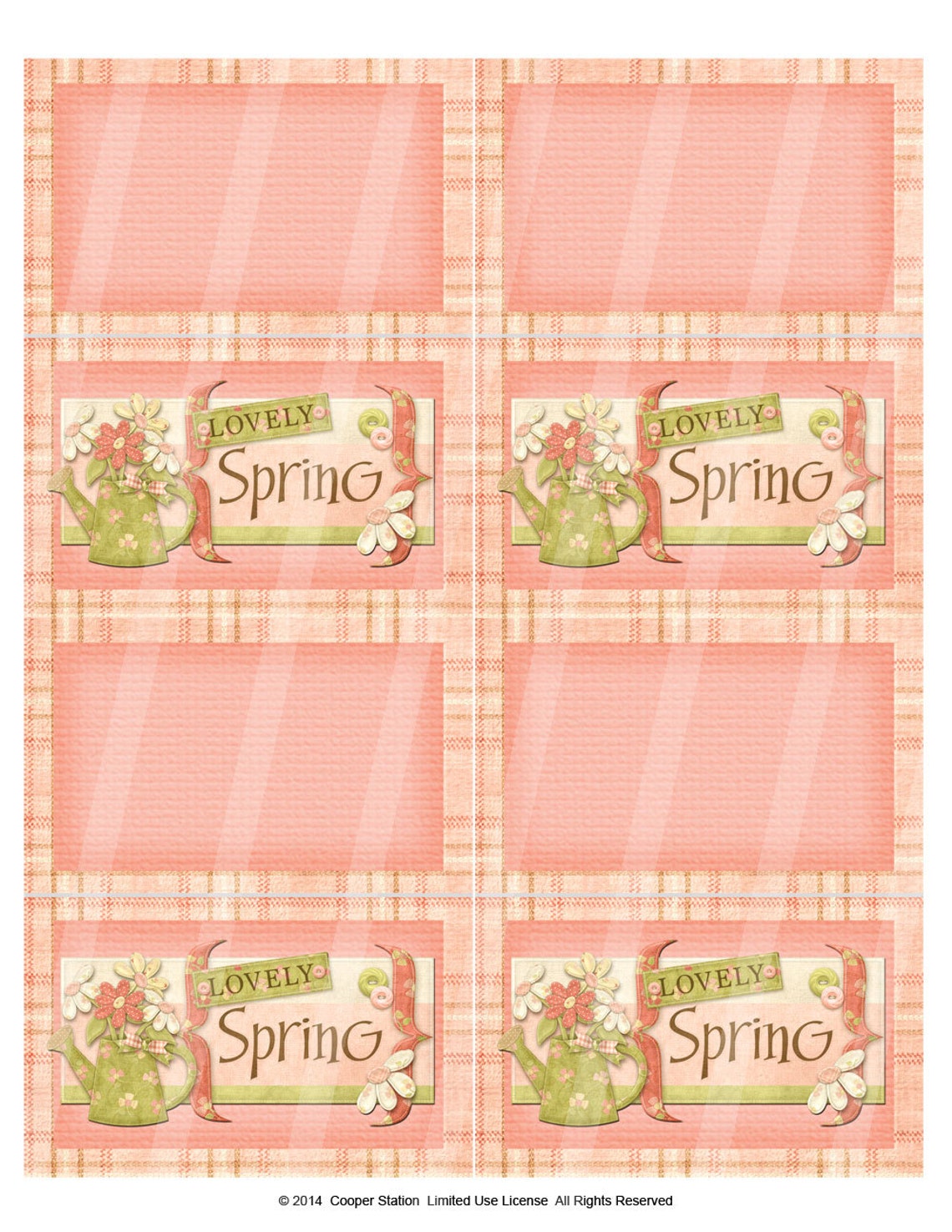 Digital Printable Spring Bag Topper - Etsy