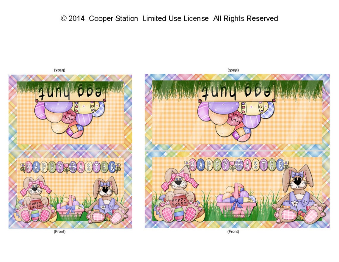 Digital Printable Easter Bag Topper - Etsy
