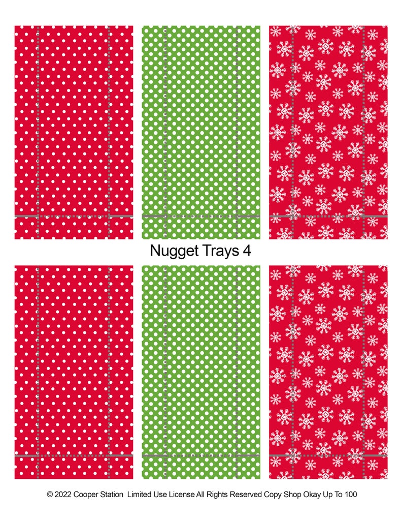 Digital Printable Hershey Nugget Holiday Candy Wrapper Set - Etsy