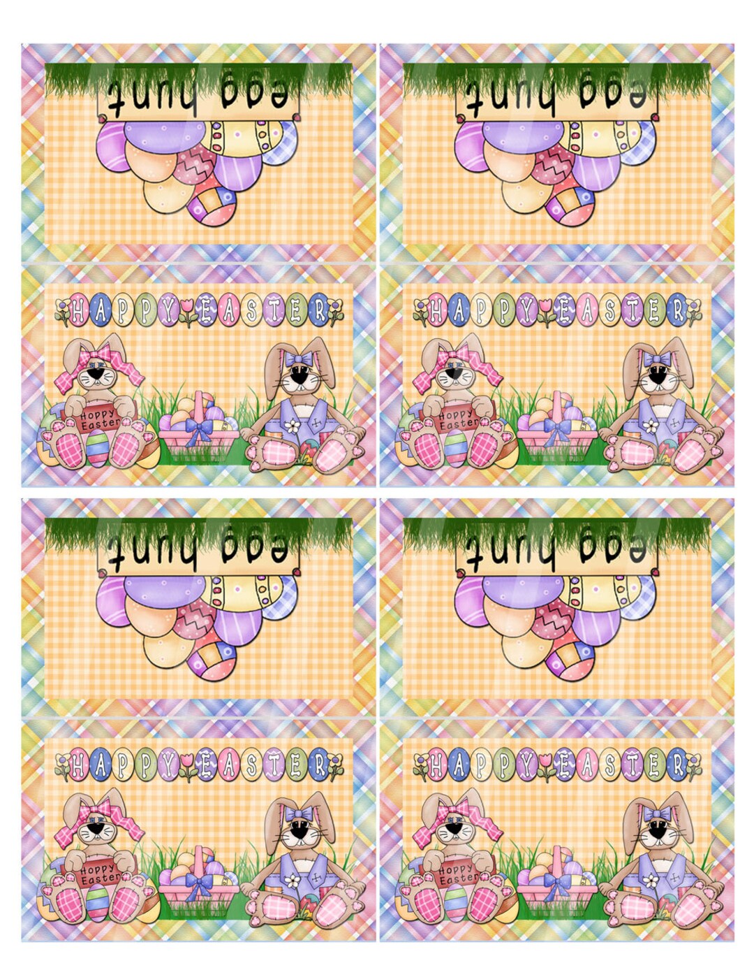 Digital Printable Easter Bag Topper - Etsy
