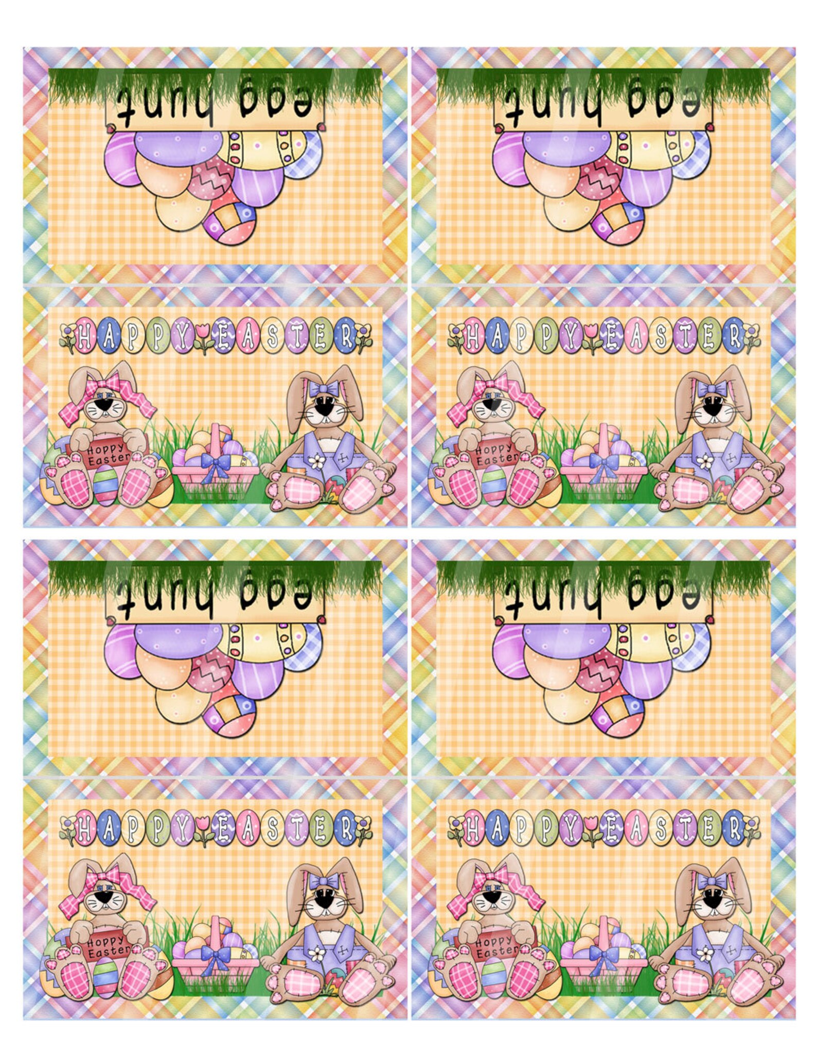 Digital Printable Easter Bag Topper - Etsy