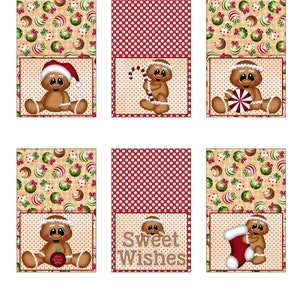 Digital Printable Chocolate Nugget Holiday Candy Wrapper Set ...