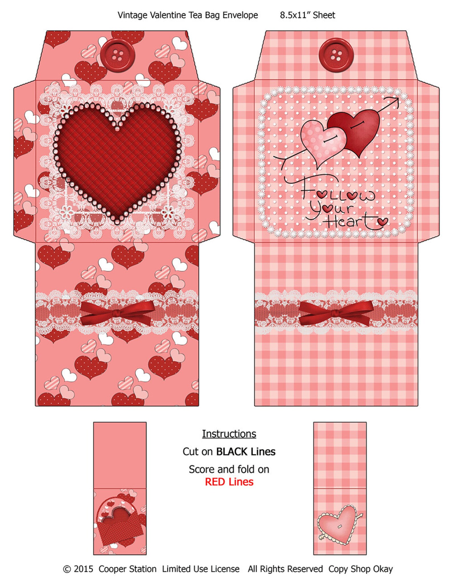 Printable Valentine Tea Wrappers and Box Set - Etsy UK