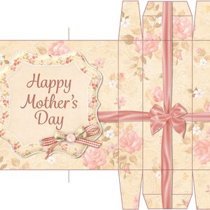 Printable Mother's Day Gift Box Card - Digital - Etsy