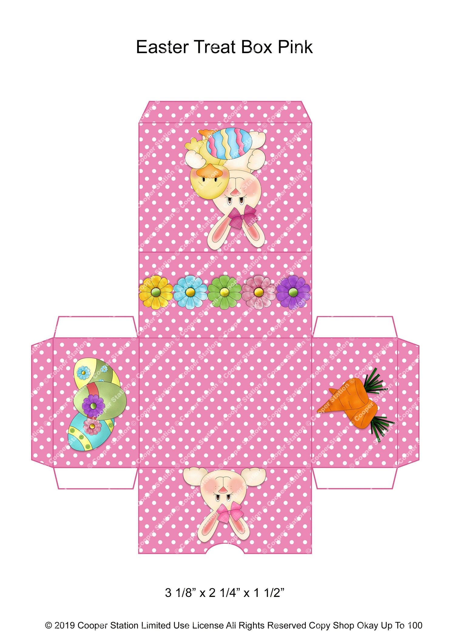 Easter Gift Box - Set of Two Boxes - Easter Treat Box - Holiday Treats ...