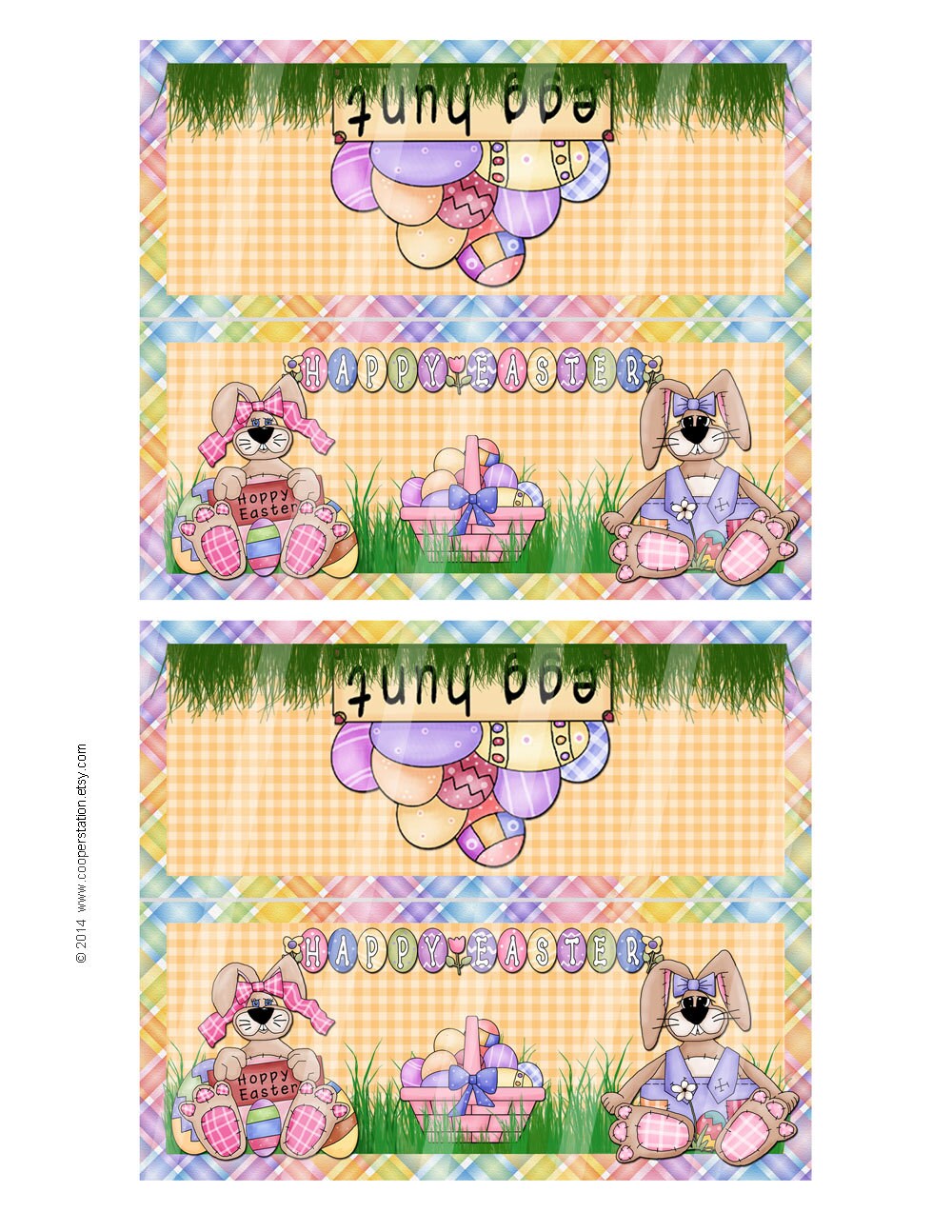 Digital Printable Easter Bag Topper - Etsy