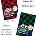 Digital Printable Christmas Popcorn Wrapper - Christmas Cows - Red ...